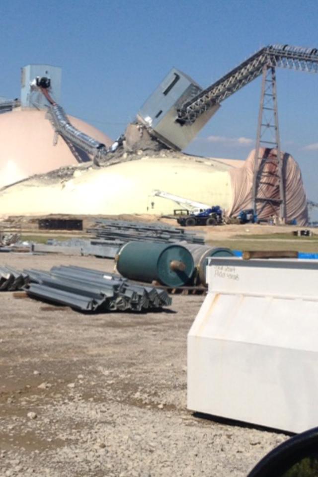 Storage dome collapse sparks investigation at Nucor plant | wwltv.com