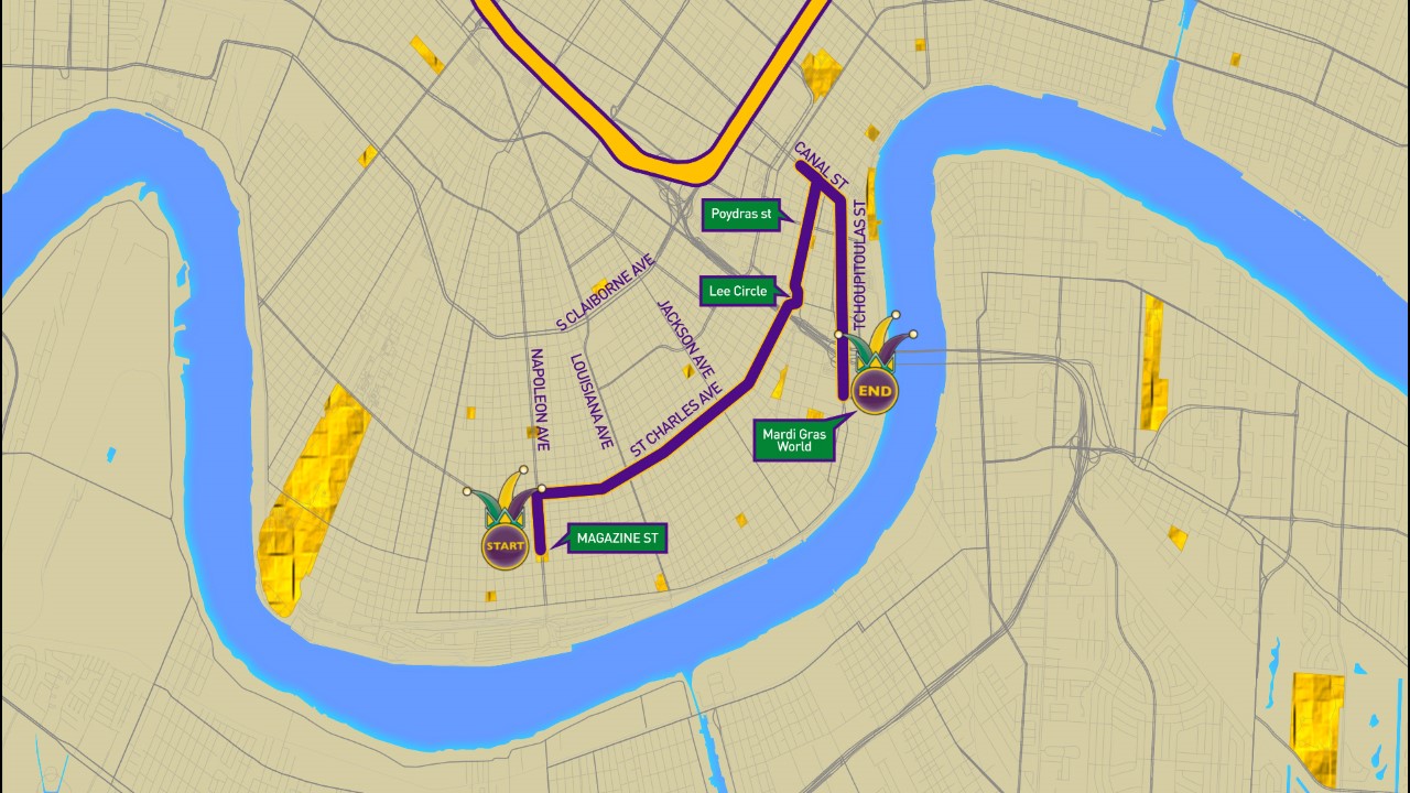 Krewe of Freret parade route | wwltv.com