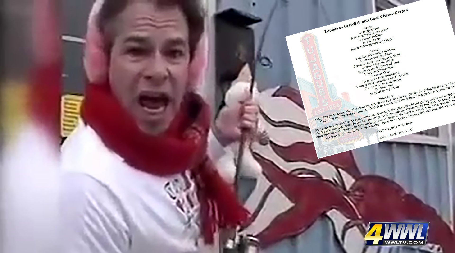 Tujague's recipe for that crawfish caught in Arabi | wwltv.com