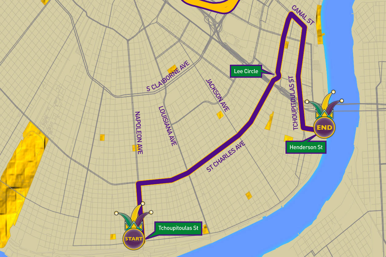 Krewe of Freret parade route | wwltv.com