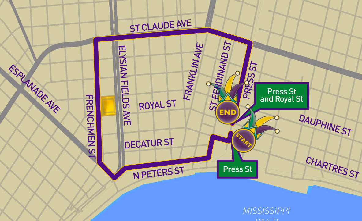 Chewbacchus parade route | wwltv.com
